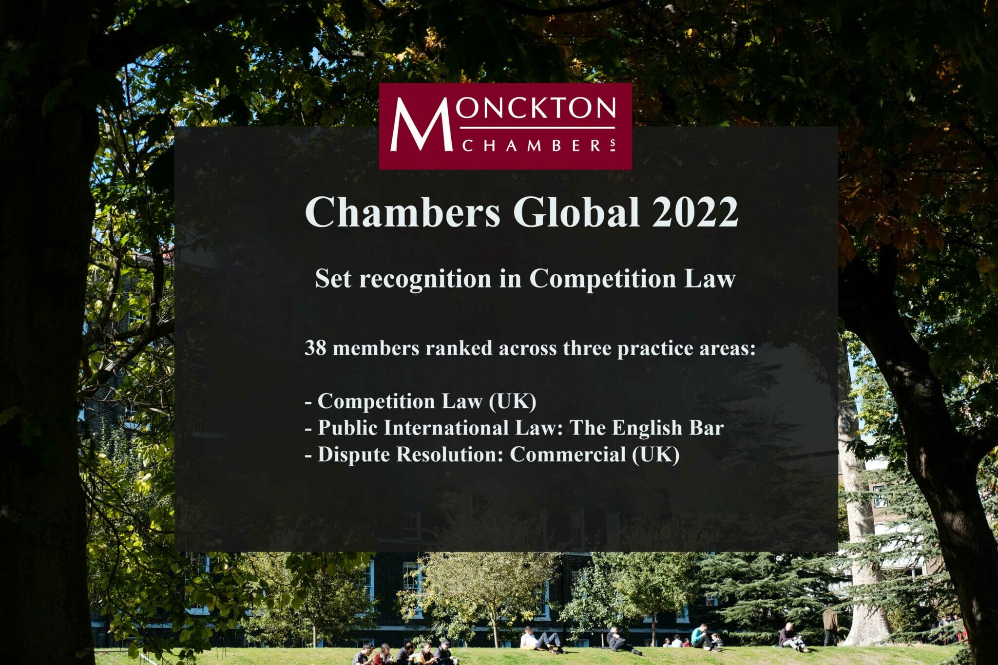 Chambers Global 2022 – Set recognition in Competition Law (UK) and 38 ...