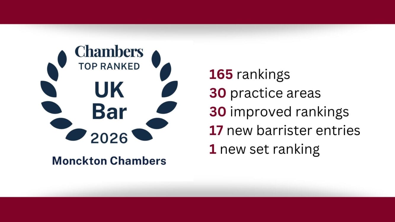 Monckton Chambers excels once again in Chambers UK Bar 2026 guide ...